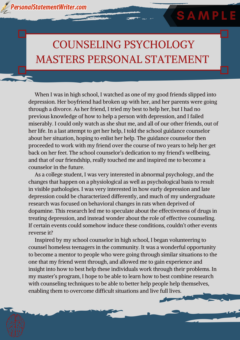 Personal Statement Essay Examples For PhD Masters And More