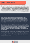How to Answer "Why Duke" Essay Prompt: Optional Essay Tips
