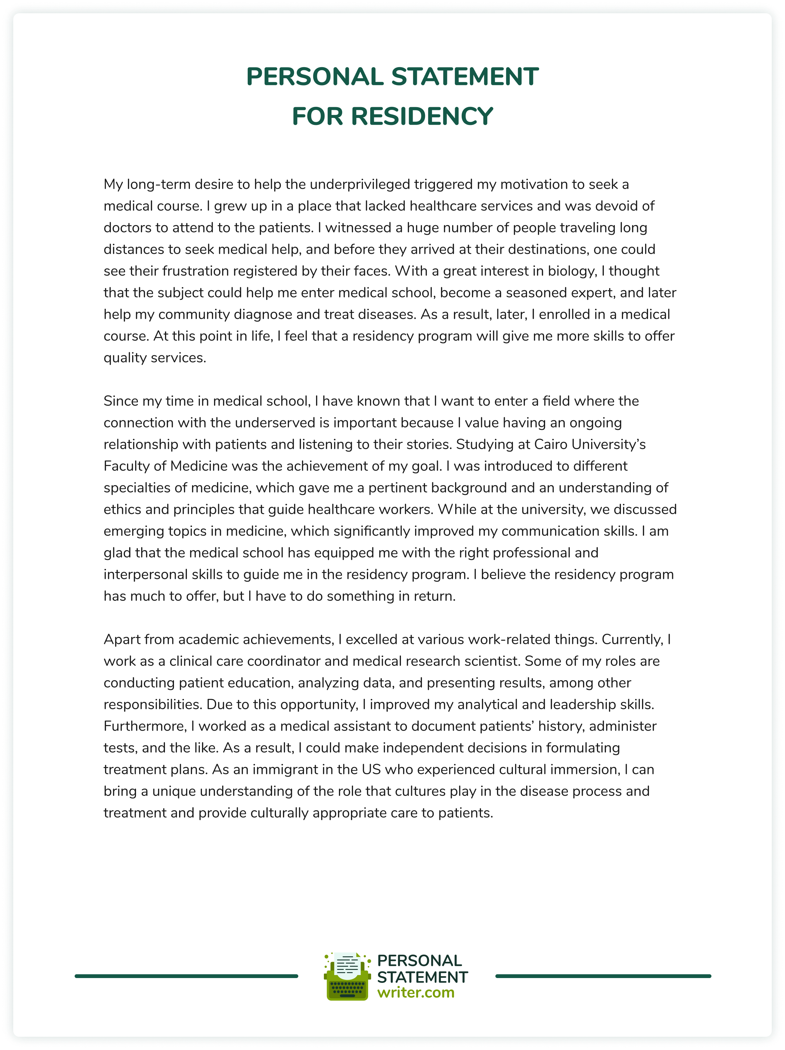 Quality Personal Statement Essay Examples 12 Free Samples