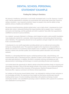 Dental Personal Statement Writing Service for Profile Help