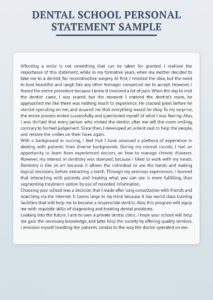 Dental Personal Statement Writing Service for Profile Help